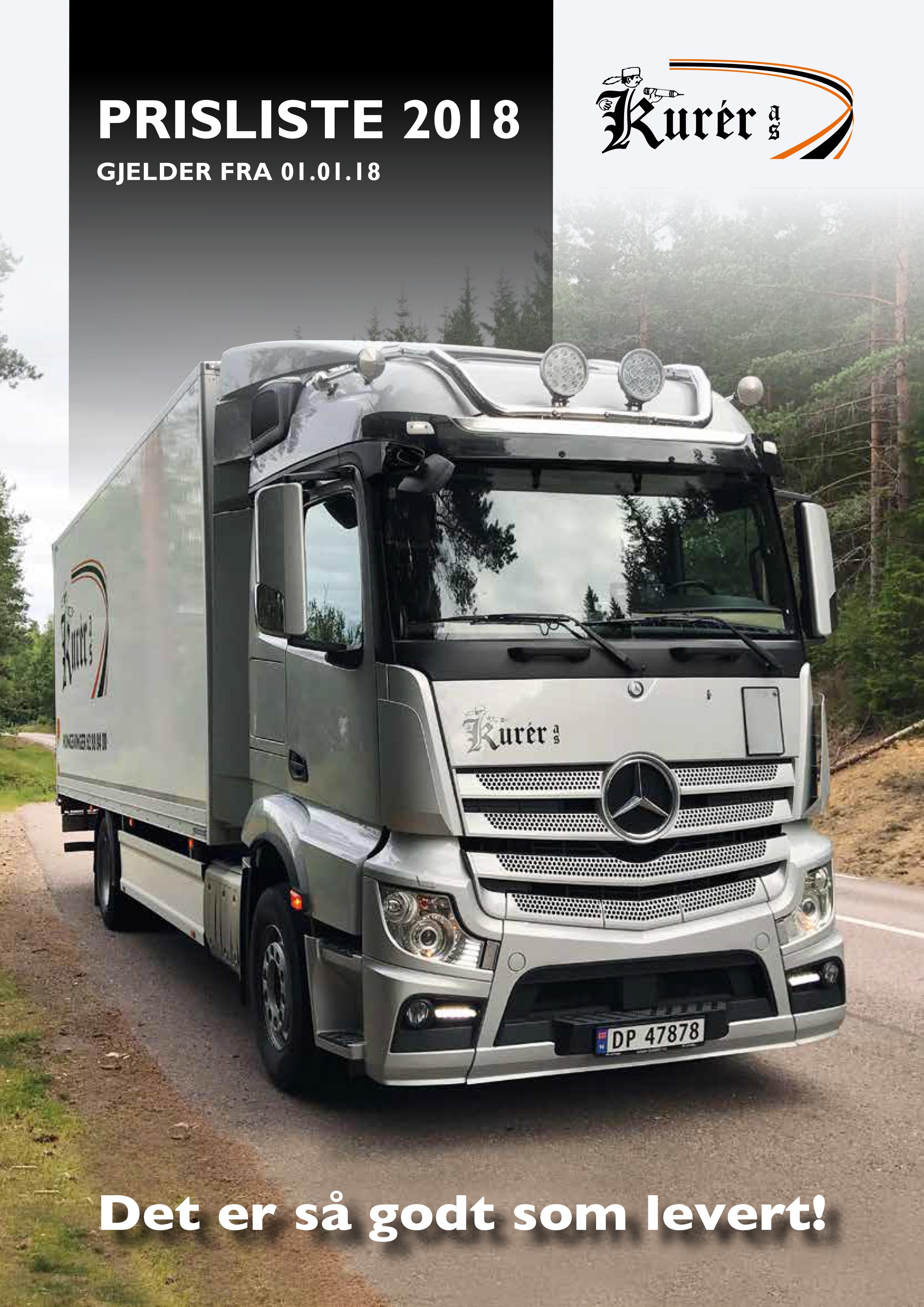 Prisliste – Kurér AS